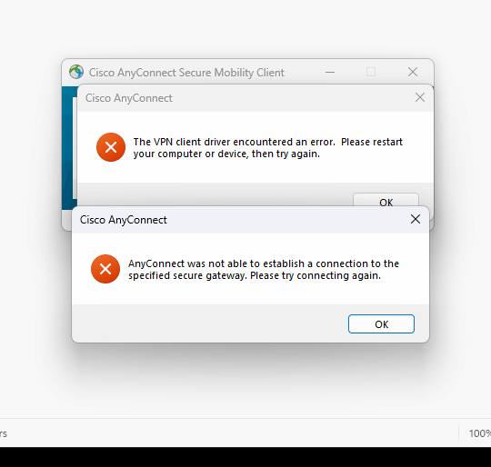 Cisco AnyConnect VPN Error on Windows VM (Mac Host) - Cisco Community Cisco AnyConnect VPN Error on Windows VM (Mac Host) - Cisco Community